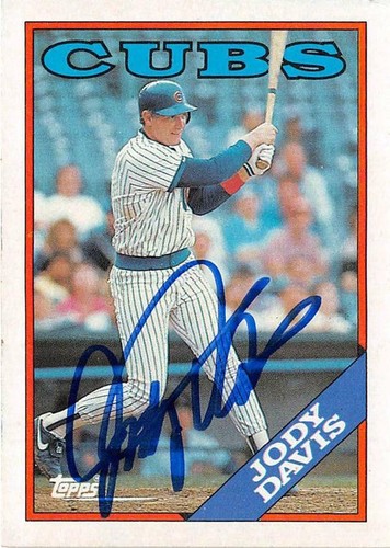 Jody Davis autographed baseball card (Chicago Cubs) 1988 Topps #615 | eBay