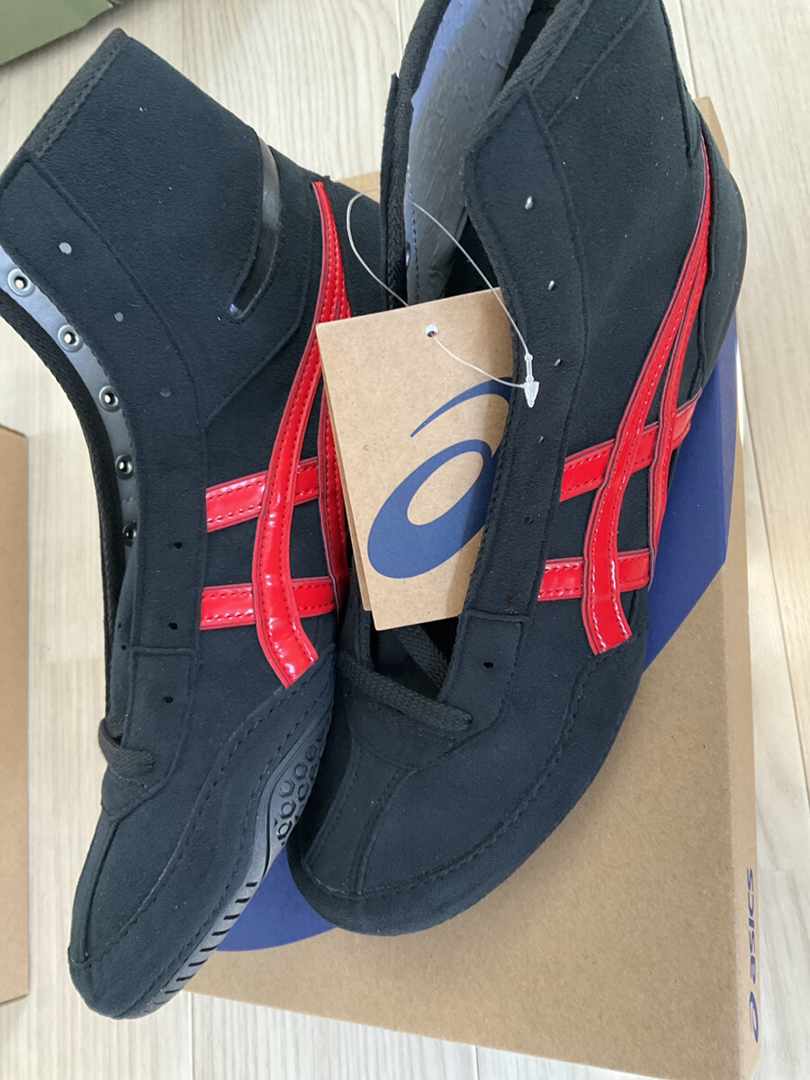 Asics Wrestling Shoes Successor to EX-EO special order Black x Red x ...