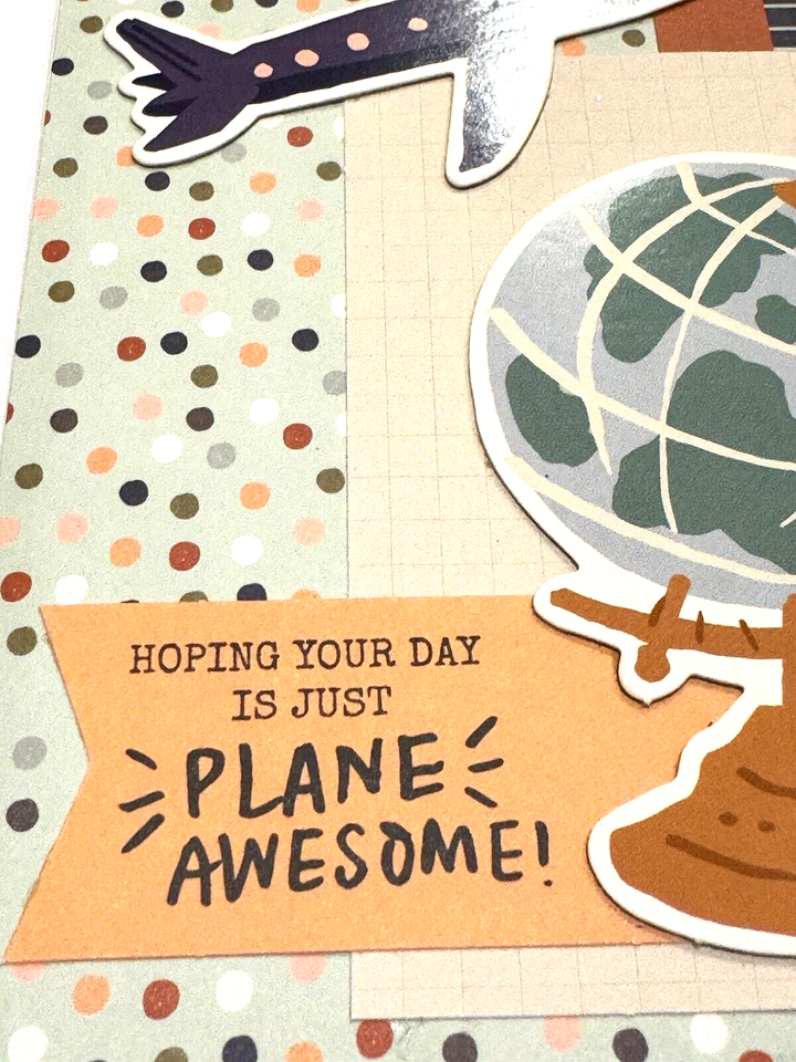 Travel Vacation Vaca Blank Notecard Card Hoping Your Day Just Plane ...