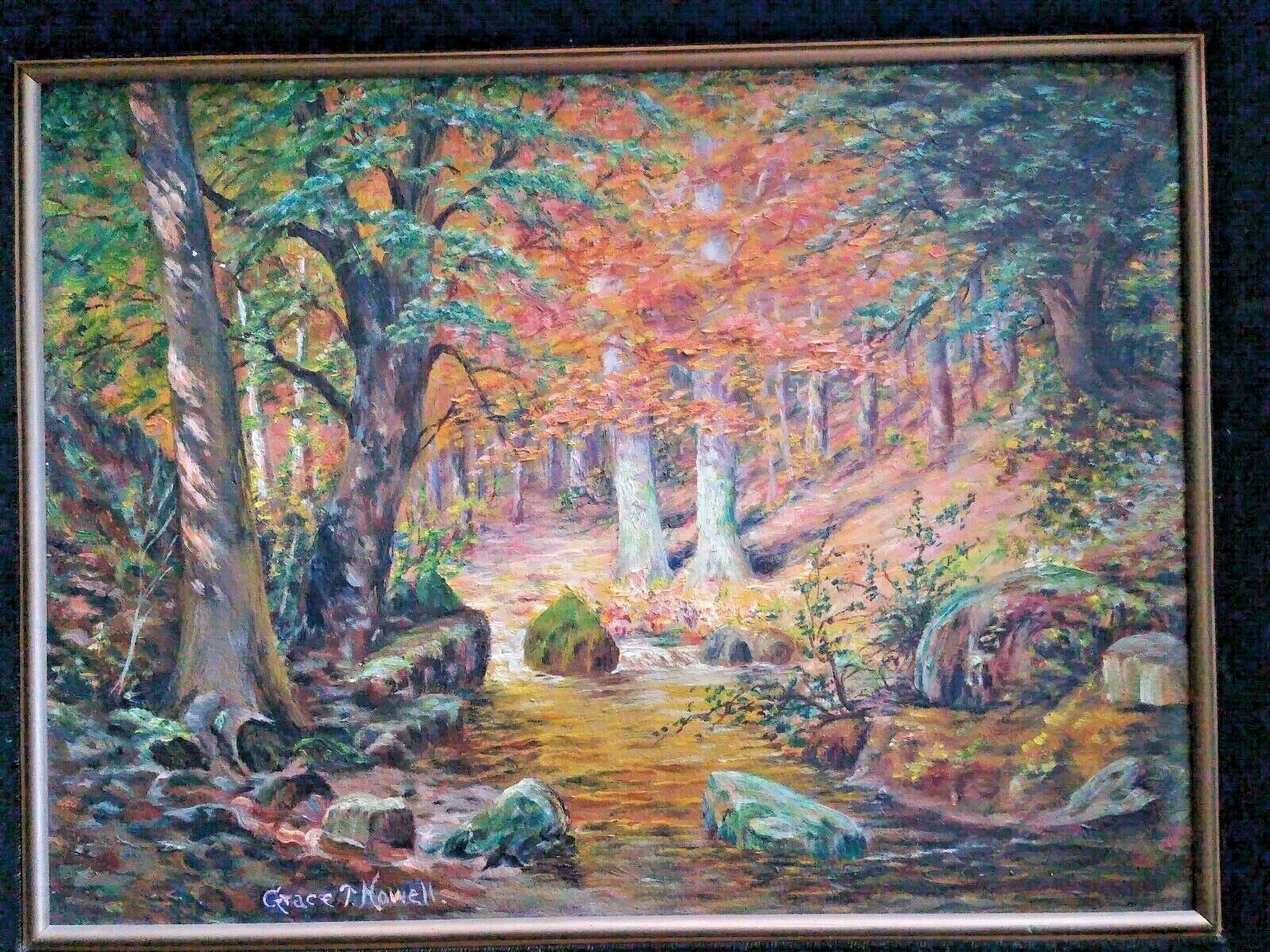 Grace Trimble Howell American, 1876-1966, Very nice, Colorful Forest ...