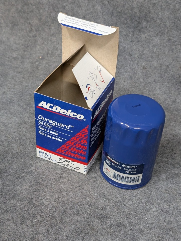 QTY 2 - ACDelco Duraguard PF59 (25014748) Oil Filter NEW OLD STOCK | eBay