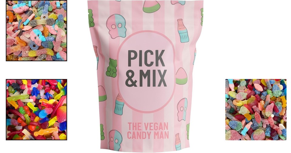 Giant 1kg Gummy & Fizzy Sweet Bag - Perfect Festive Treat for Any ...
