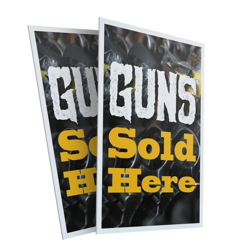 Guns Sold Here Heavy Duty A-Frame Sidewalk Sign Firearm Sales Outdoor ...