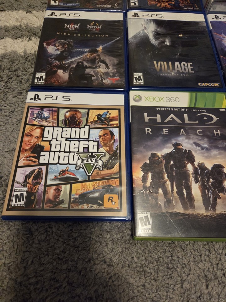 Wii, 360, PS5, etc. Video Game LOT (Mega Man, Resident Evil, Smash Bros ...
