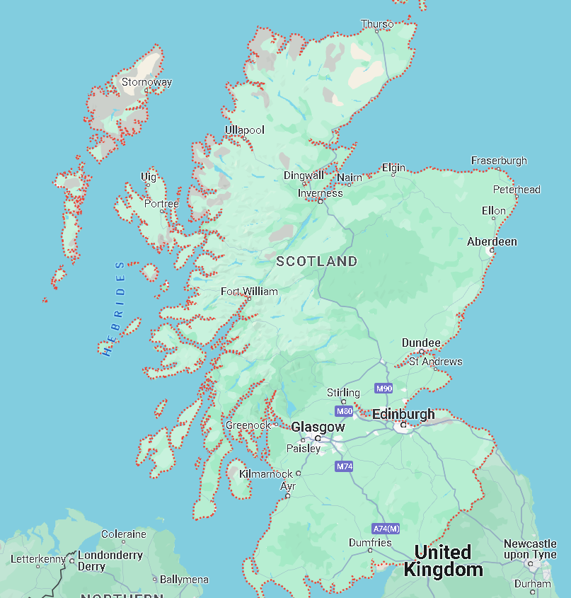 Scotland National Flag Map Gold Coin Ben Nevis St Andrews Cross ...