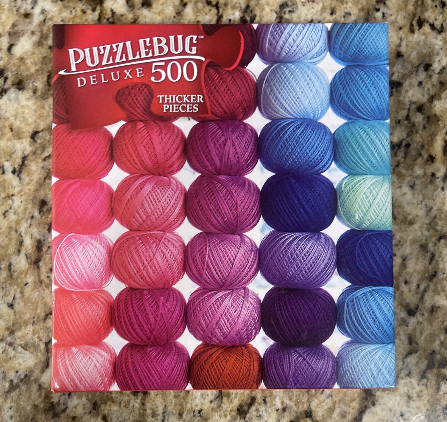 Jigsaw Puzzle 500 Pieces Rainbow Balls of Yarn 20 X 12 Puzzlebug Deluxe ...
