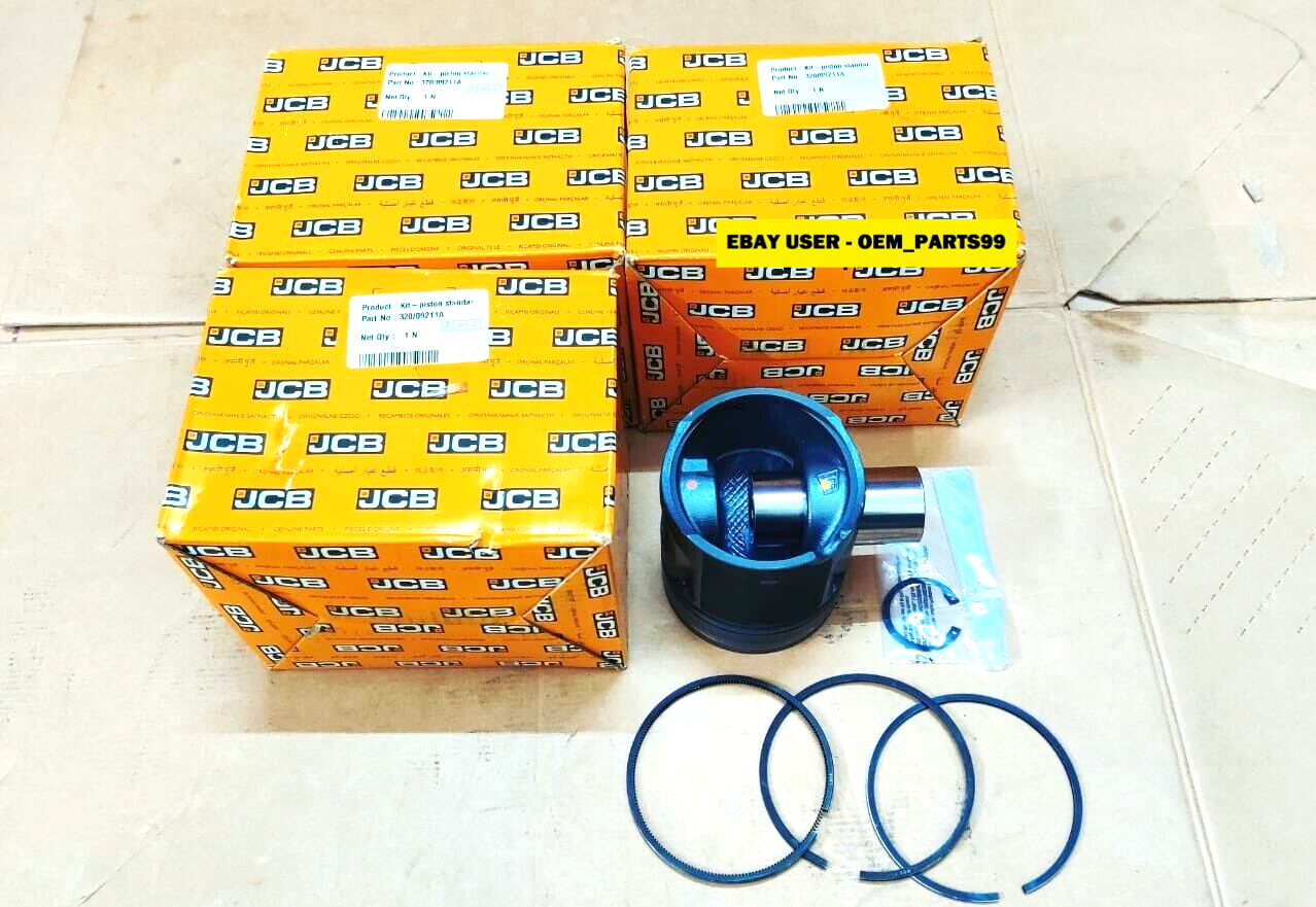 GENUINE JCB PISTON KIT STD. 4.8L ENG (320/09466 320/03330 320/09468) | eBay