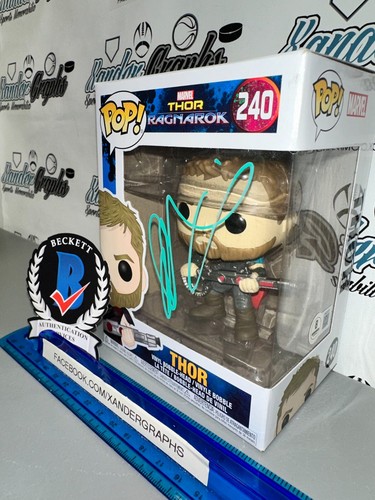 CHRIS HEMSWORTH THOR RAGNAROK 240 SIGNED AUTOGRAPHED FUNKO POP-BECKETT ...