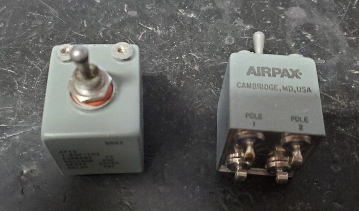 Airpax 2 Pole Sealed Toggle Switch Circuit Breaker 10A 240V 50/60Hz ...