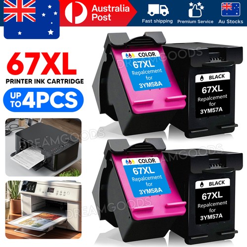 Generic 67XL 67 XL Ink For HP DeskJet 2330 2700 2720 4120 4122 Envy ...