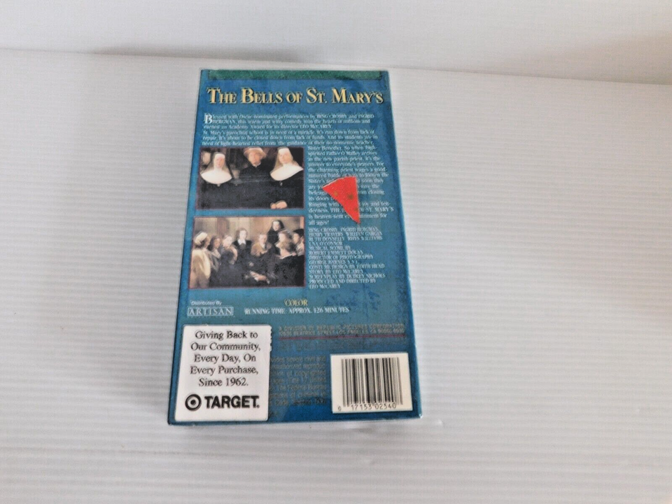 THE BELLS of St. MARY'S (VHS) Bing Crosby Ingred Bergman SEALED! In ...