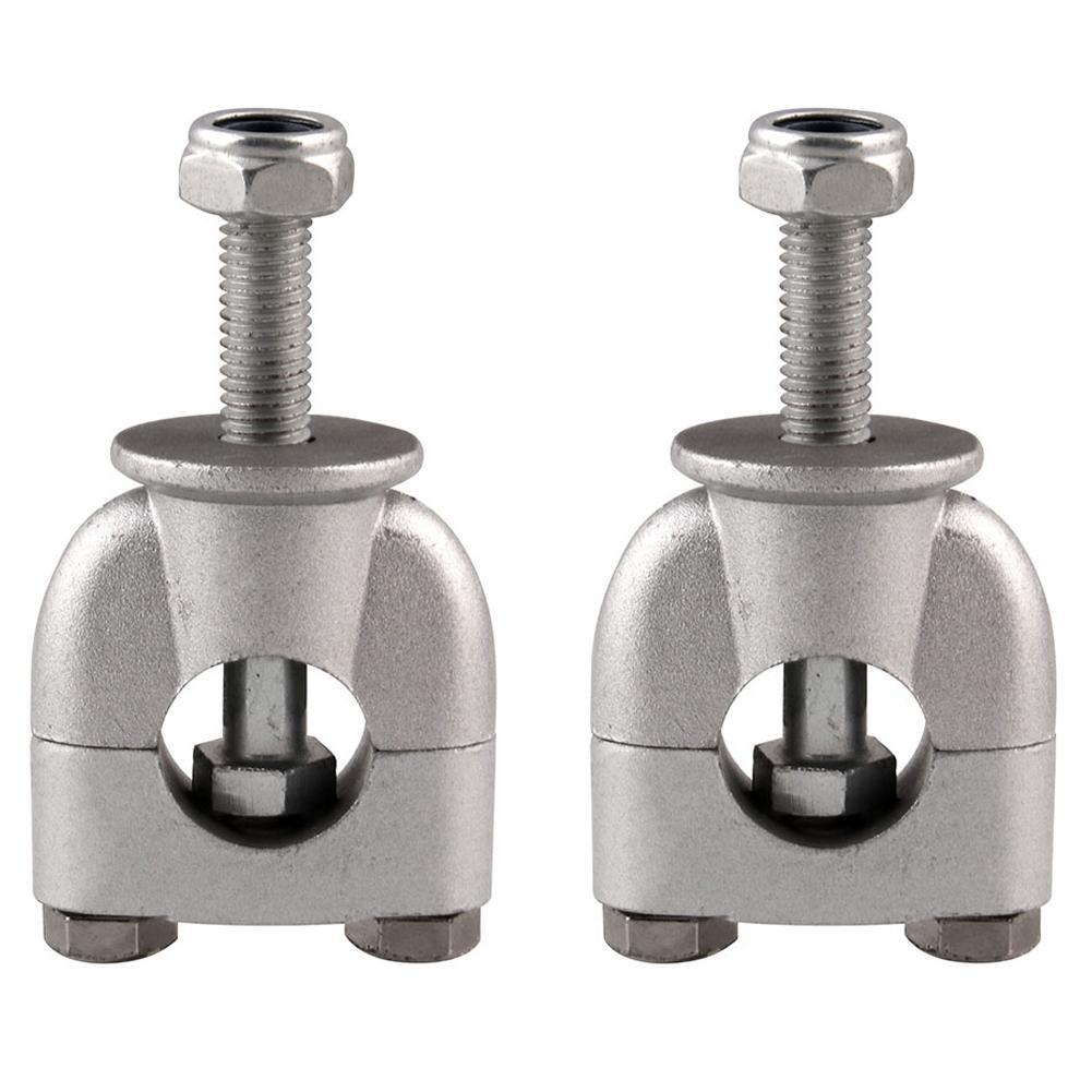 7/8 Aluminum Motorcycle Handlebar Risers 22mm Handle Bar Mount Clamps ...