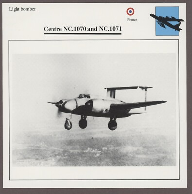 Centre NC.1070 and NC.1071 Edito Service Warplane Air Military Card ...