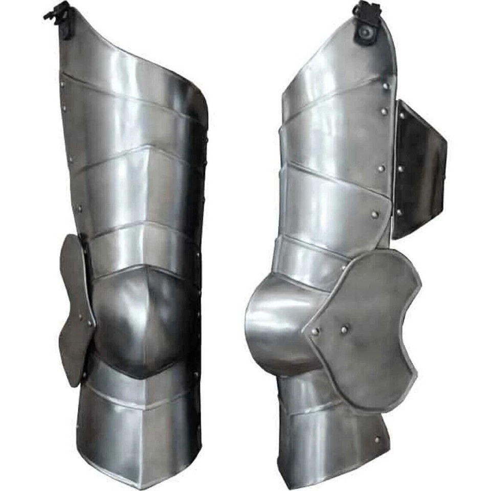 Medieval Full Guard Knight Leg Armor Armour Costume Steel Halloween ...