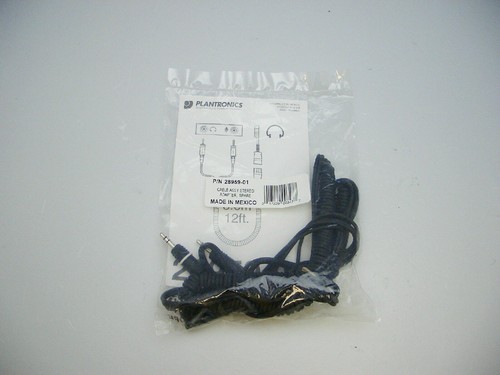 Plantronics QD-to-dual 3.5mm Cable 28959-01 for H, HW series Headsets ...