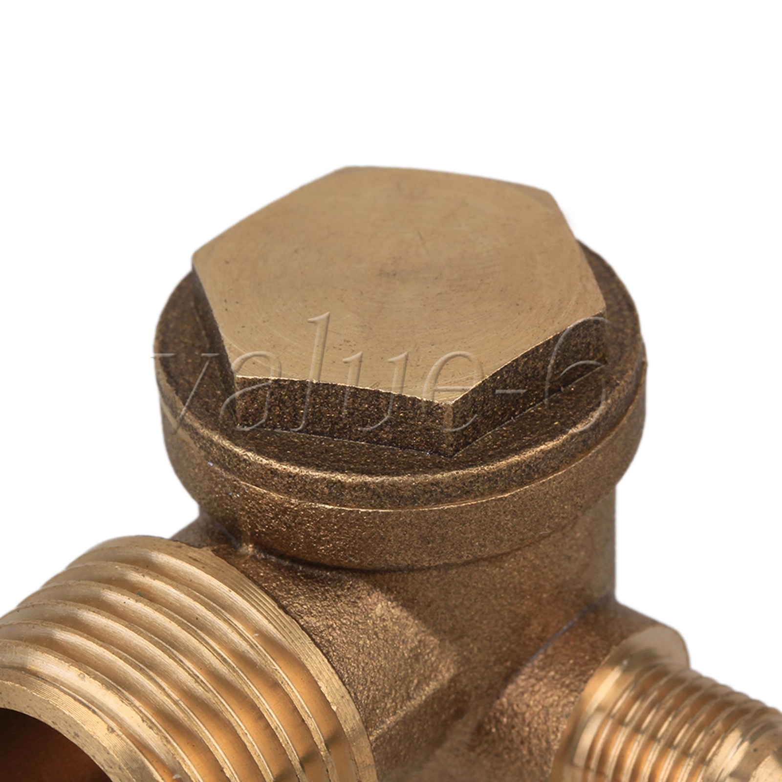 Brass Male Thread Direct Air Compressor One Way Check Valve 18mm Hex ...