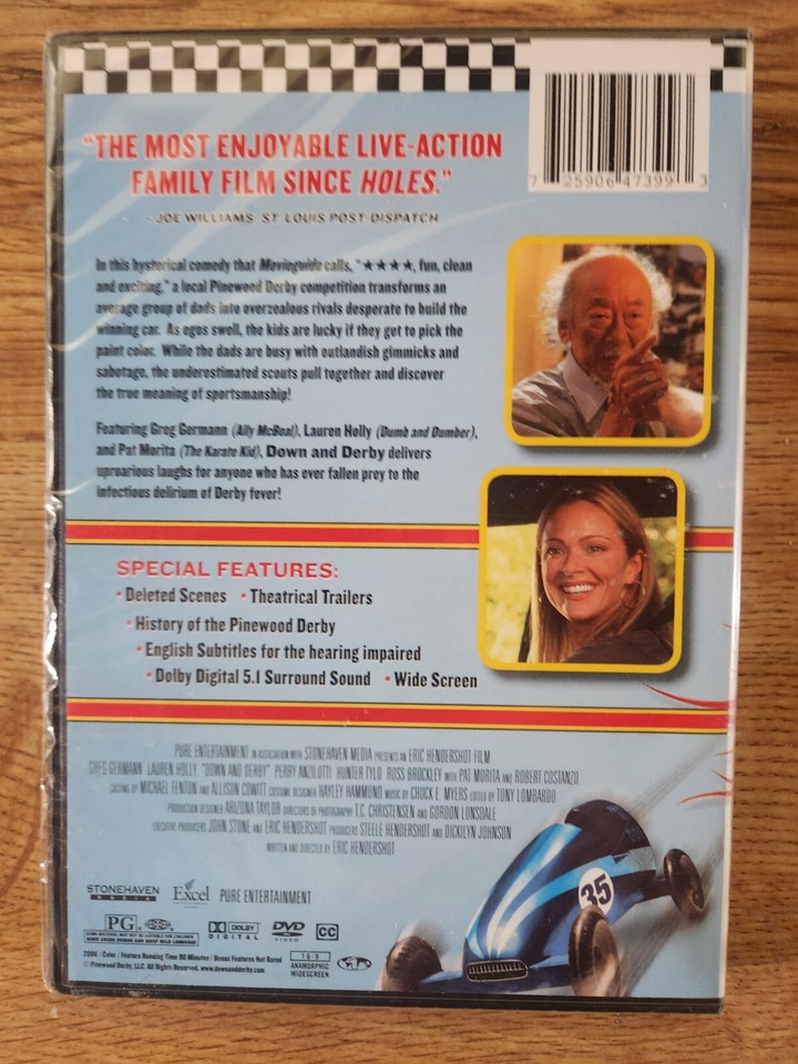 NEW - Down and Derby (DVD, 2006) Pinewood Derby Comedy Movie ...