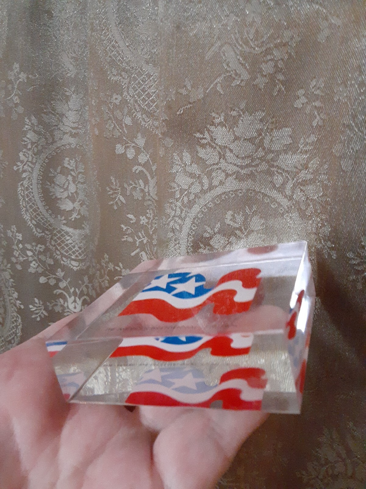 Lucite Bicentennial Paperweight Vintage Collectible 1776 1976 American ...