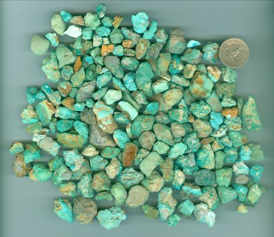 351 Grams of Natural American Turquoise Rough Nevada Turquoise Fox Mine ...