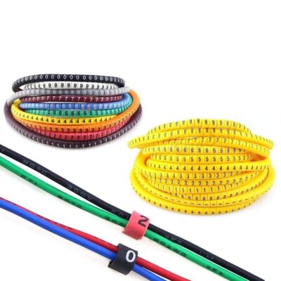500/600pcs 50ea Cable Labels Tags Markers Letters Numbers Indicators 1 ...