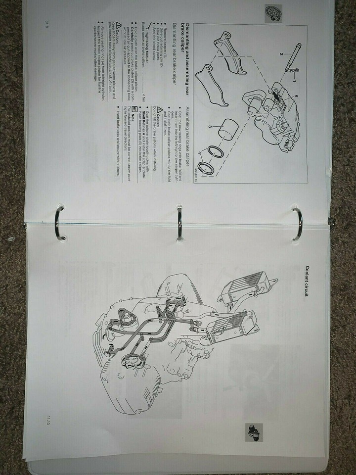 BMW R1150RT motorcycle repair workshop service manual binder | eBay