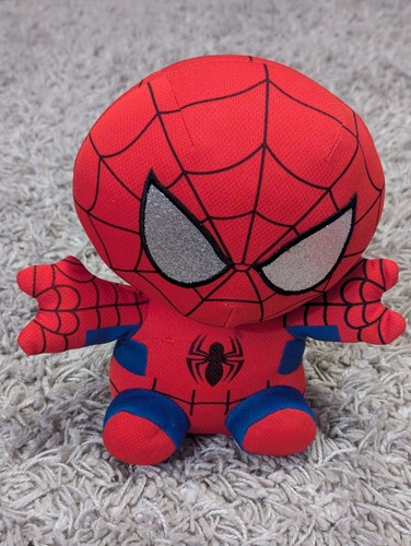 TY Beanie Baby 6" SPIDER-MAN Spiderman (Marvel) Plush Stuffed Animal ...