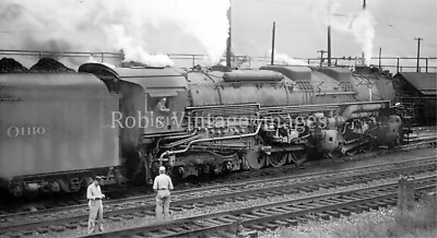 C&O Chesapeake & Ohio Steam Locomotive 1647 Railroad train Allegheny 2 ...