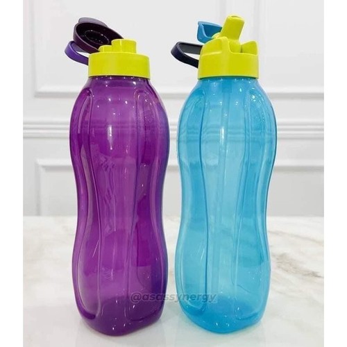 Tupperware Eco Bottle (2) Set 1.5L Handle + Straw (PURPLE+BLUE) | eBay ...