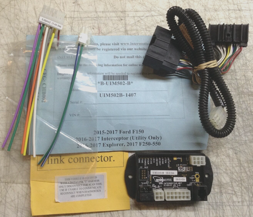 INTERMOTIVE B-UIM502-B CONTROL MODULE 15-17 FORD F150-F550 INTERCEPTOR ...