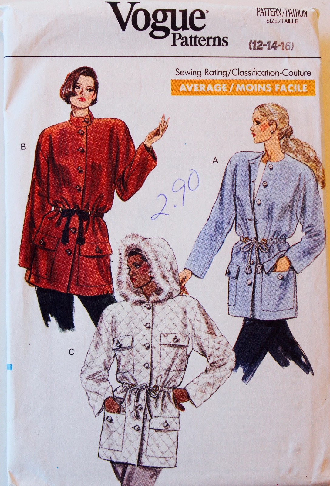 Vogue COAT JACKET CAPE Sew Pattern ~ U PICK! Misses & Plus Sz UC | eBay