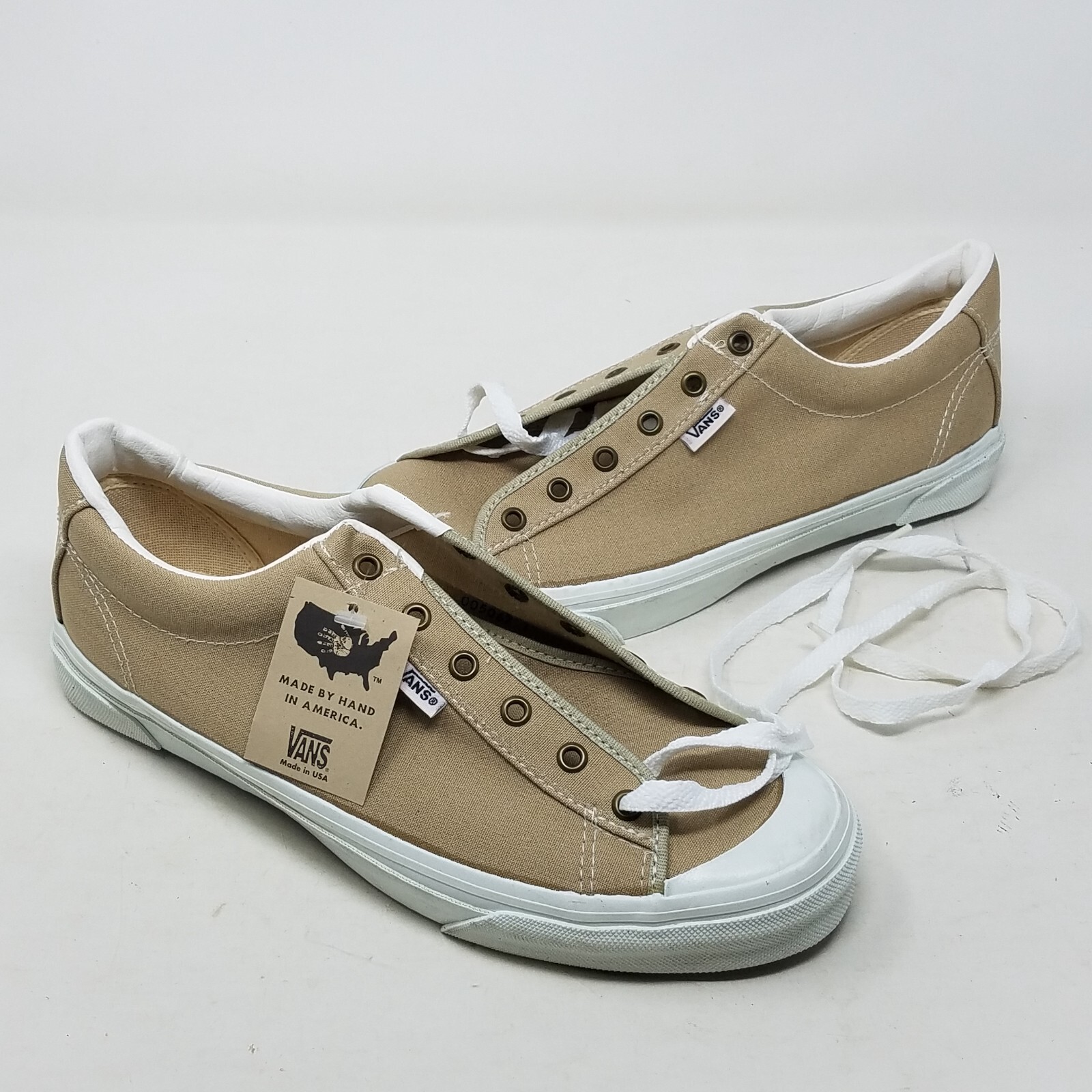 Vintage Vans Handmade Sneakers Shoes Mens 11 Canvas 90s Skateboarding ...