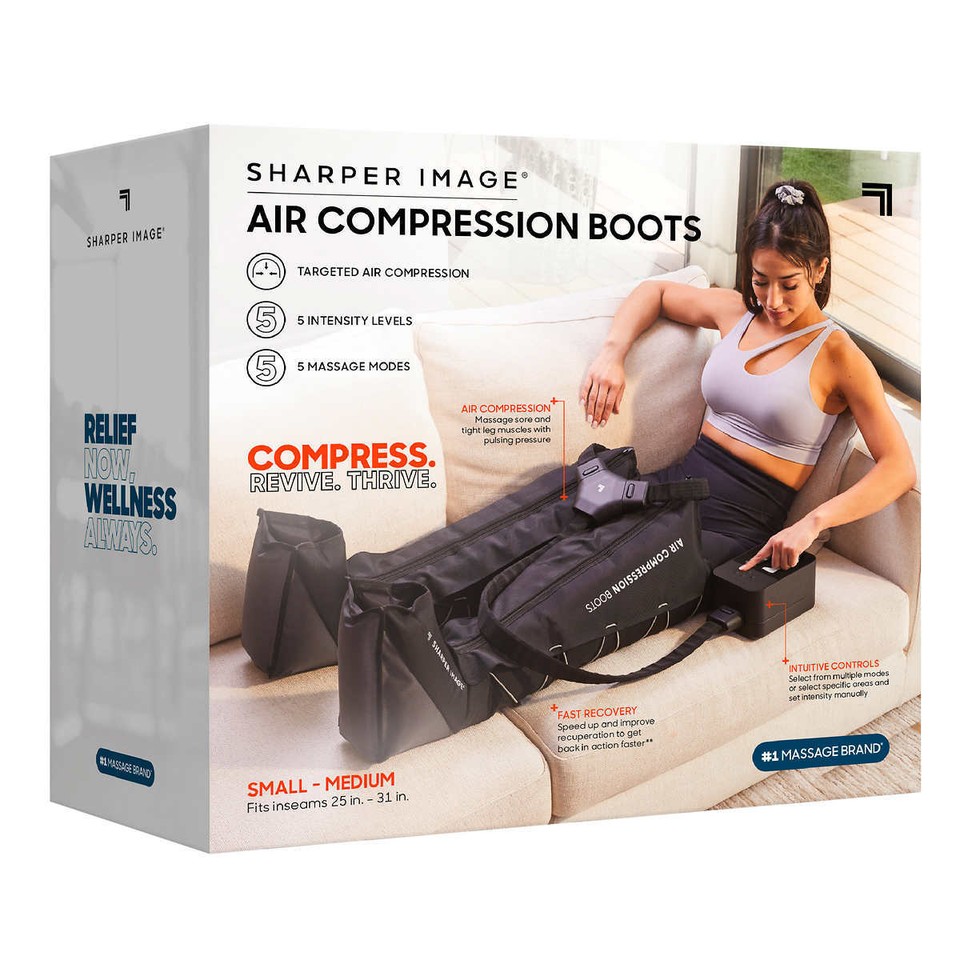 Brand New Sharper Image Air Compression Boots 1 pair S,M,L,XL | eBay