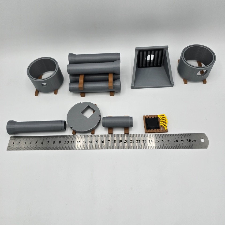 1/32 Scale Precast Outlet With Pipes Truck Load/Diorama "Various ...