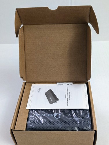 Lot of 1 Frontier Moca 2.5 Bonded Ethernet to Coax Adapter + Power ...