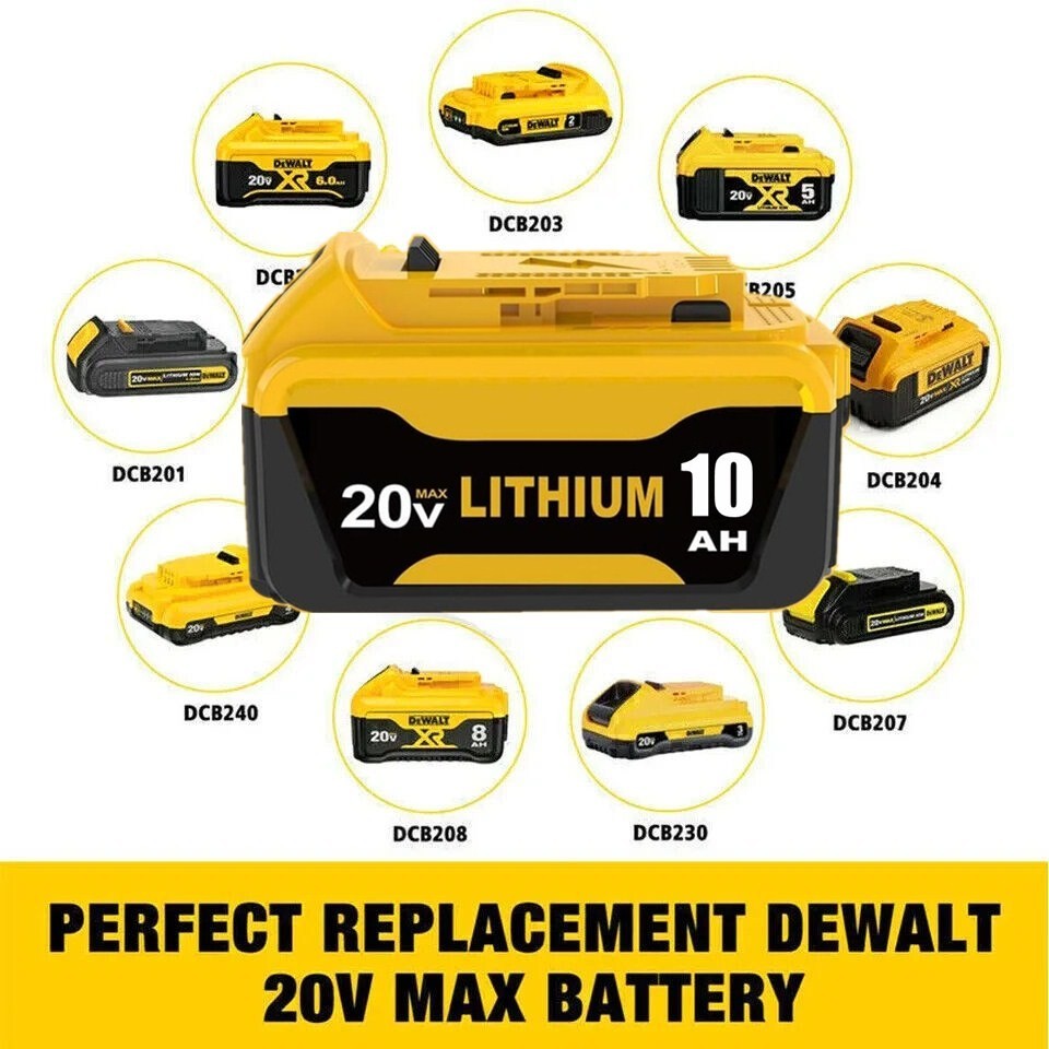 DCB104 XR 4-Port Multi Charger For DEWALT 20V / 4x 10.0Ah DCB210-2 ...