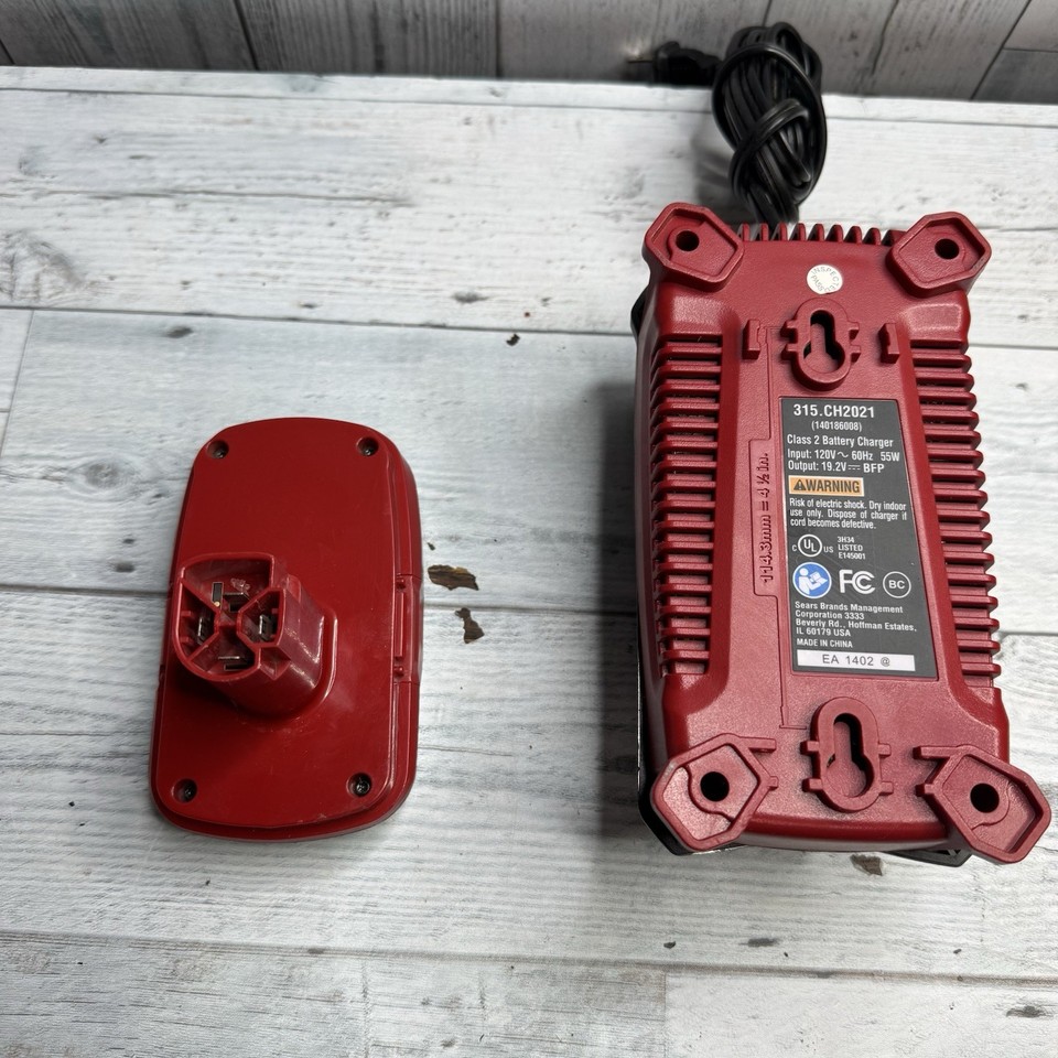 Craftsman C3 19.2V Genuine Battery and Charger Set 315.PP2011 315. ...