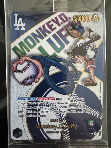 ONE PIECE X DODGERS COLLAB PROMO CARD MONKEY D. LUFFY, 07/03/25 | eBay