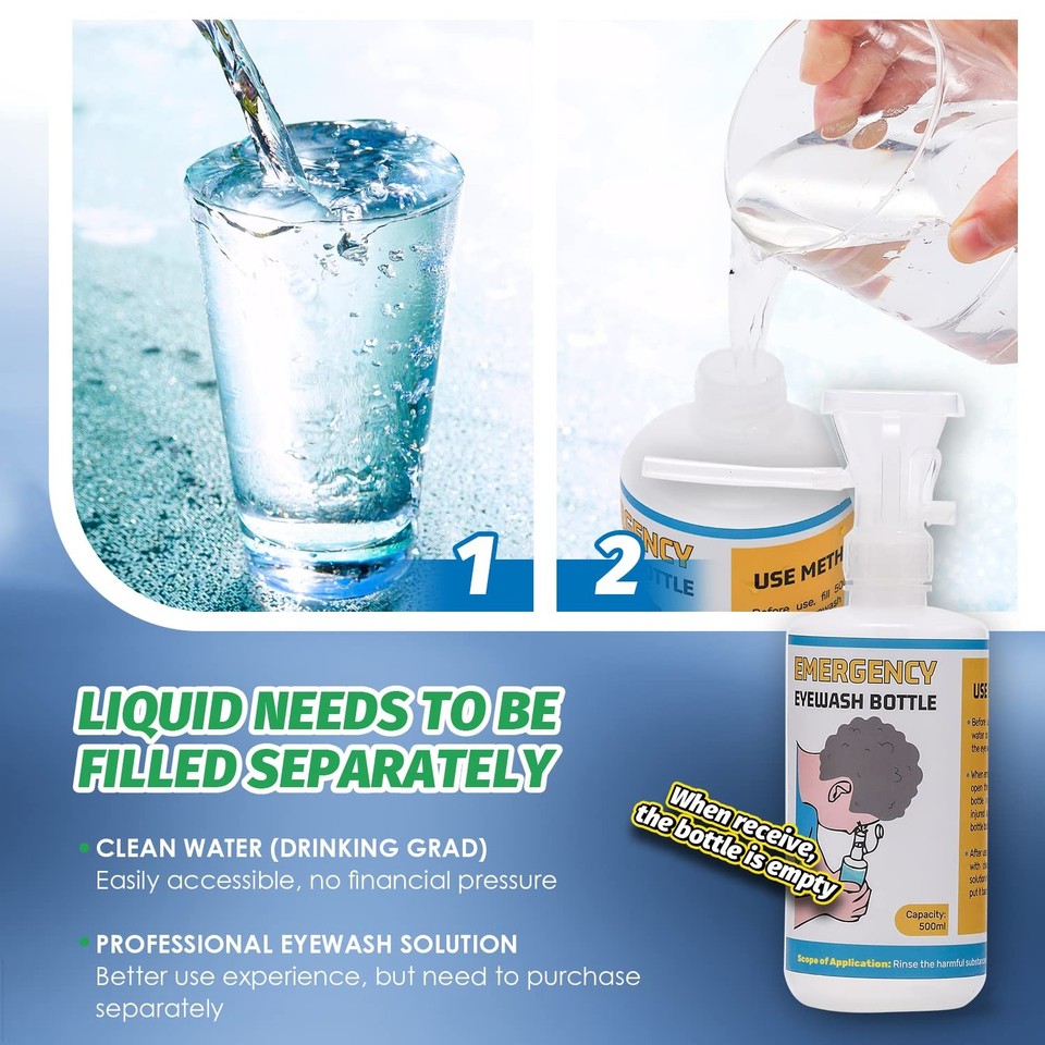 Eye Wash Station Portable Eye Wash Kit for Emergency, Emergency Eye ...