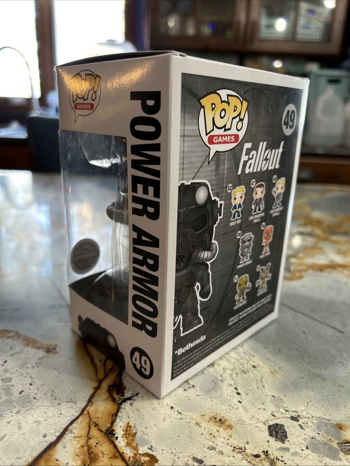 Funko Pop Fallout Power Armor Black #49 GameStop Exclusive CIB Sealed ...