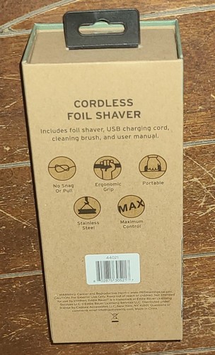 Eddie Bauer ~Rechargeable~ Cordless Foil Shaver with Ergonomic Grip ...