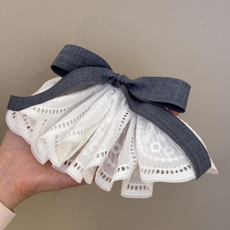 New Ins White Skirt Hair Clip Sweet Knot Sa Top Clip Classic Spring ...