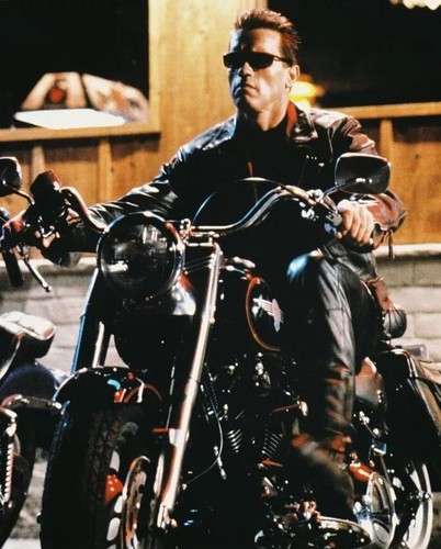 Arnold Schwarzenegger Terminator 2 Bike 8x10 photo | eBay