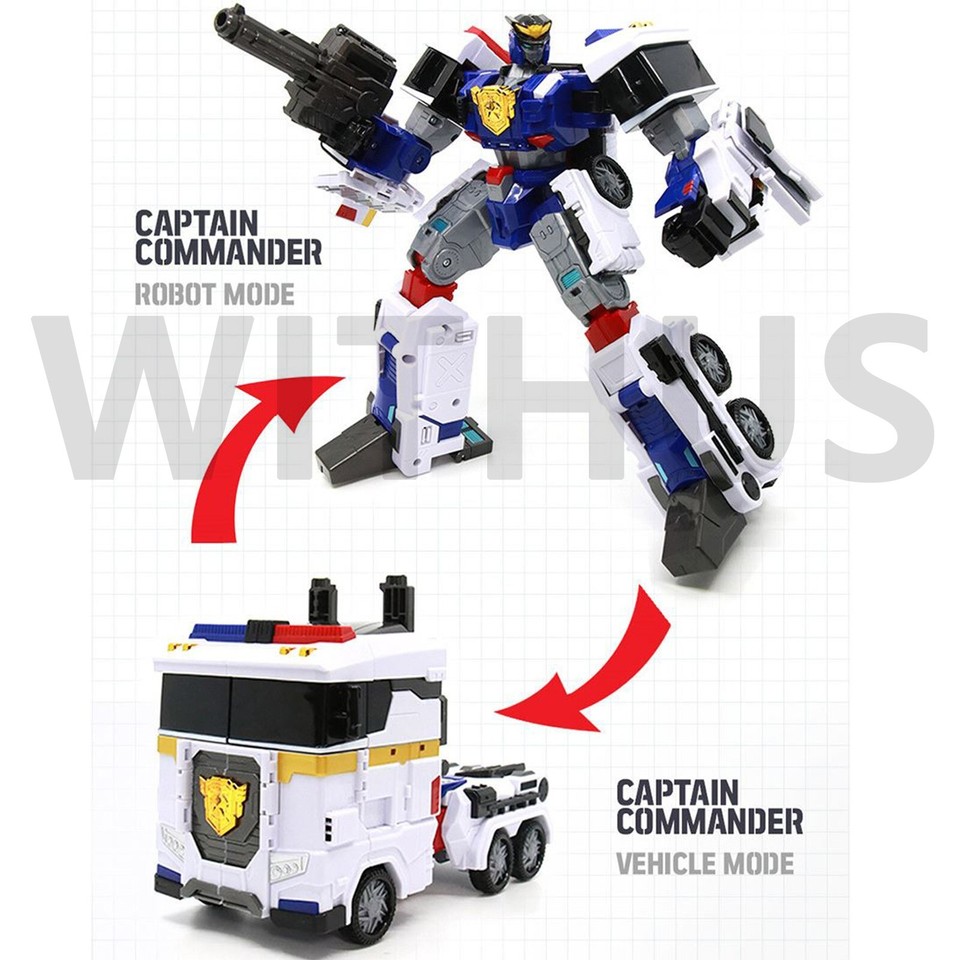 MINIFORCE Super Cops JUSTICE TITAN & CAPTAIN COMMANDER Set Transformer ...