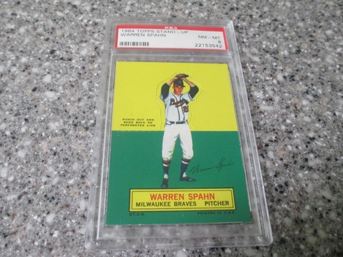 1964 TOPPS STAND UP WARREN SPAHN PSA 8 SHORT PRINT | eBay