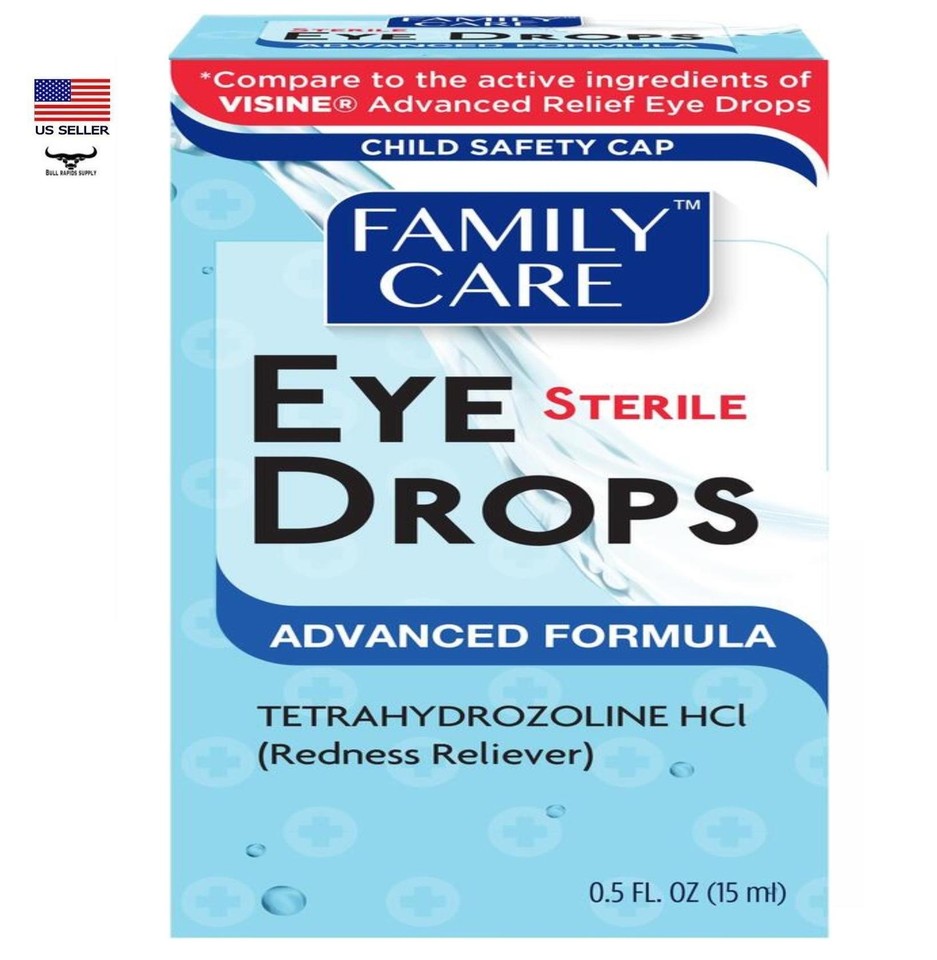 Family Care Eye Drops Advanced Formula 0.5oz Dry Eye Relief Lubricate ...