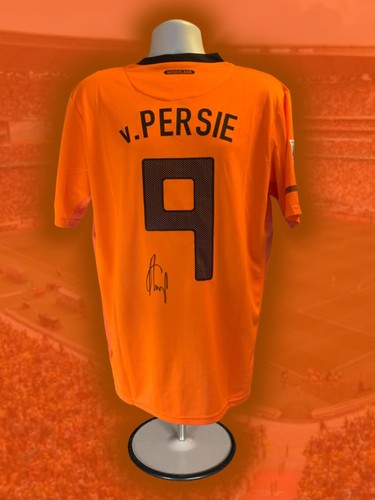 Hand Signed ROBIN VAN PERSIE Netherlands Retro Home Shirt Rare - COA | eBay