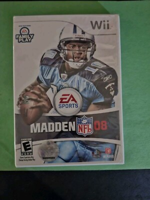 New Nintendo Wii MADDEN NFL 08 AUTHENTIC CIB FOOTBALL GAME Steve McNair ...