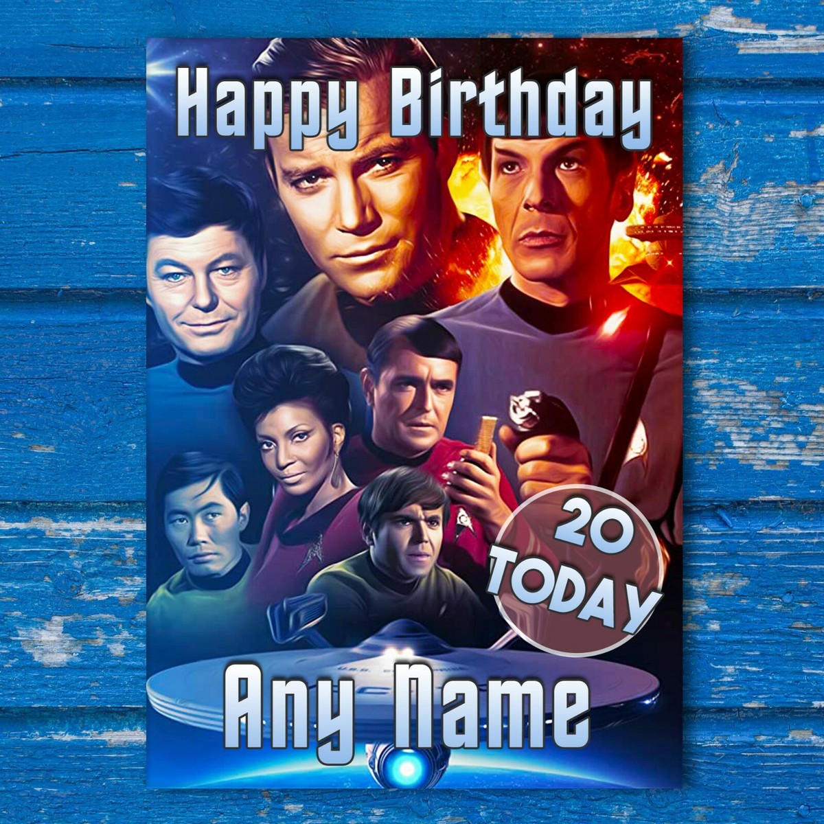 Star Trek Birthday Greetings 1) Birthday AI Generated Card Star Trek