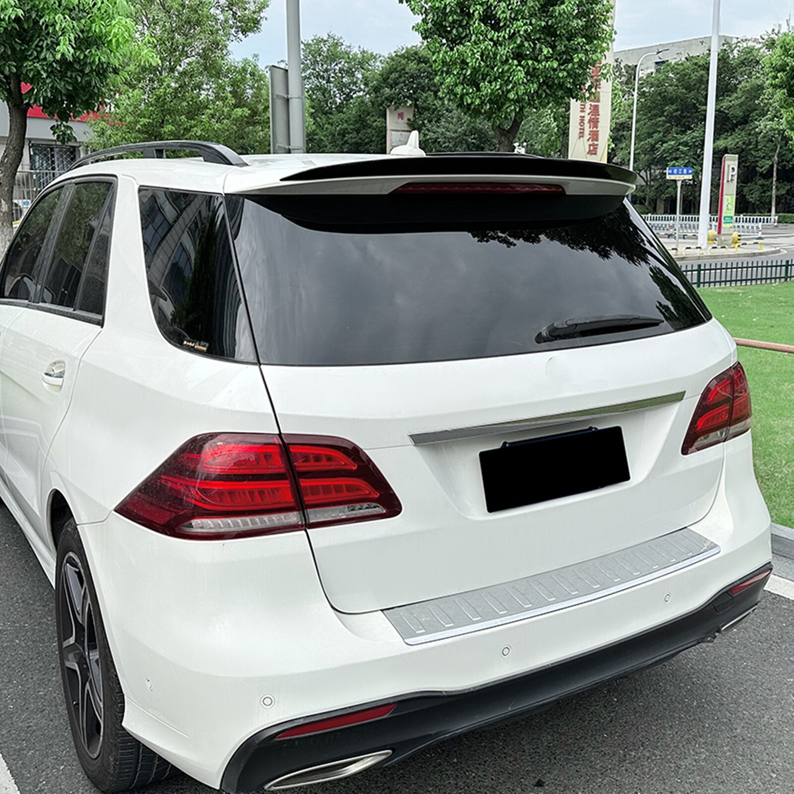Black Rear Trunk Spoiler Lip For Mercedes Benz W166 ML GLE GLE63 2012 ...