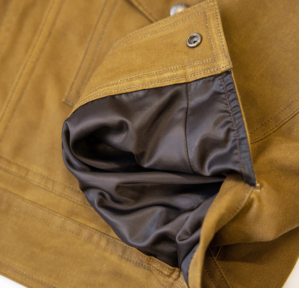 Heavyweight Canvas Jacket Men's Vintage Casual Coat Work Coat Pockets ...